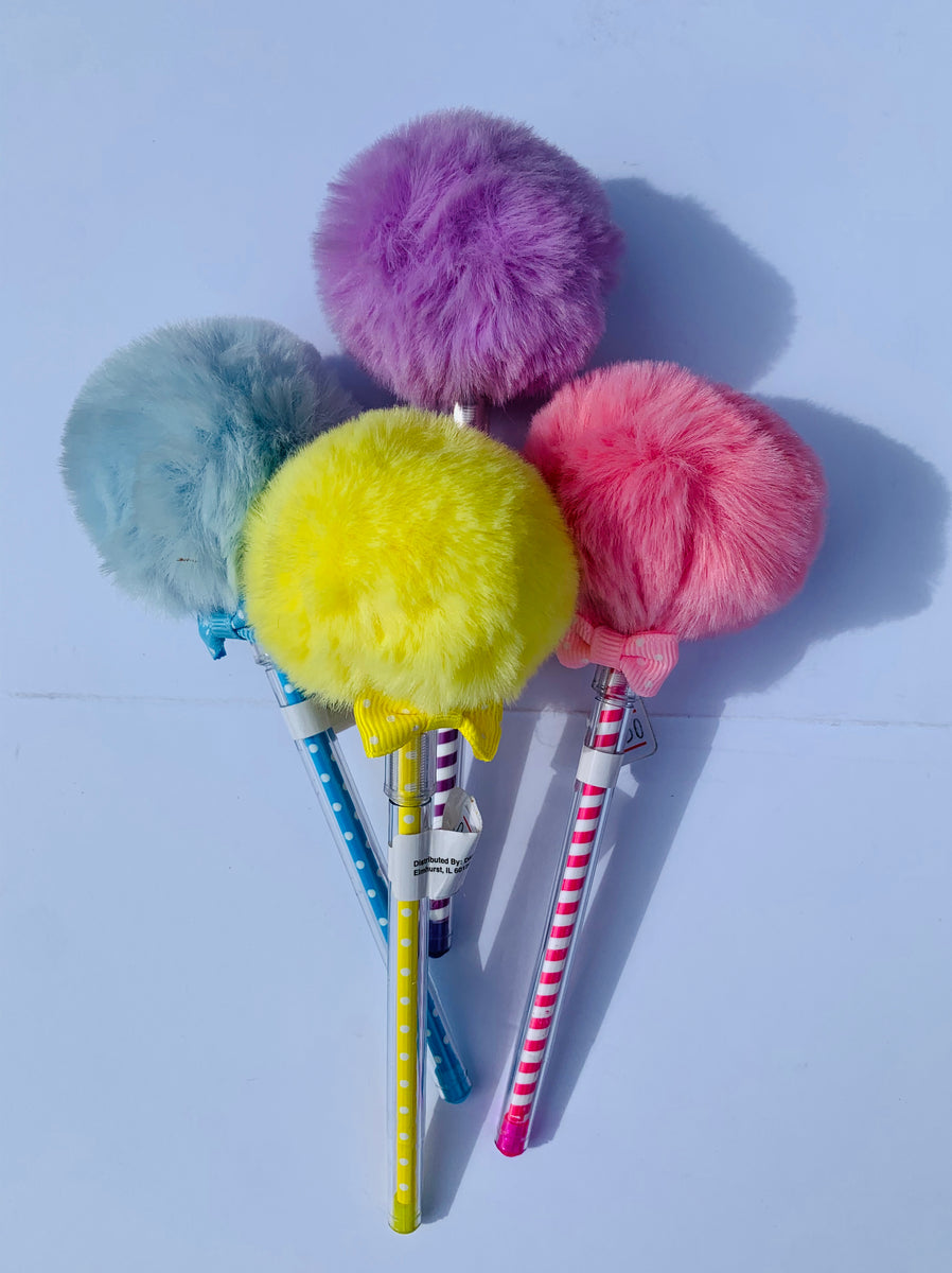 Puff Pom Pom Pen – Whimsy Daisy Holiday Shop