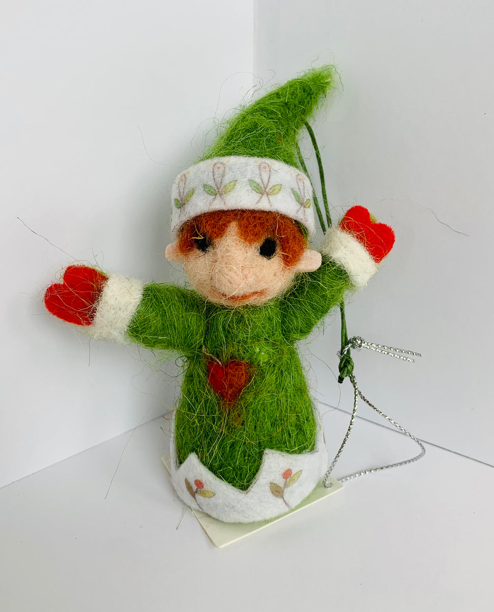 Wool Elf Ornament – Whimsy Daisy Holiday Shop